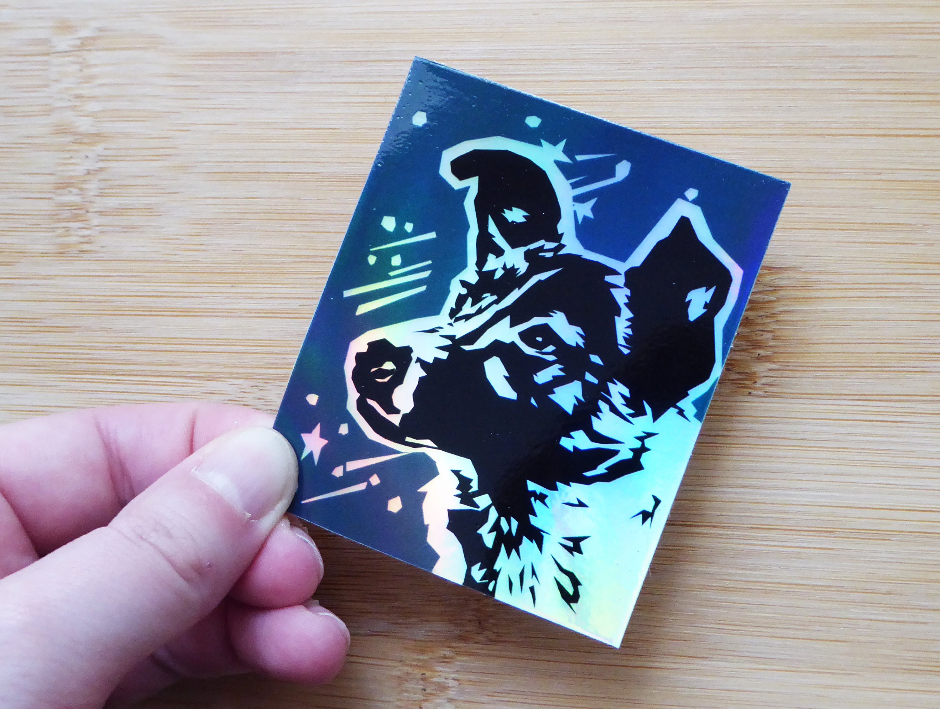 Laika Holographic Sticker - Russian Soviet Space Dog Illustration Art ...