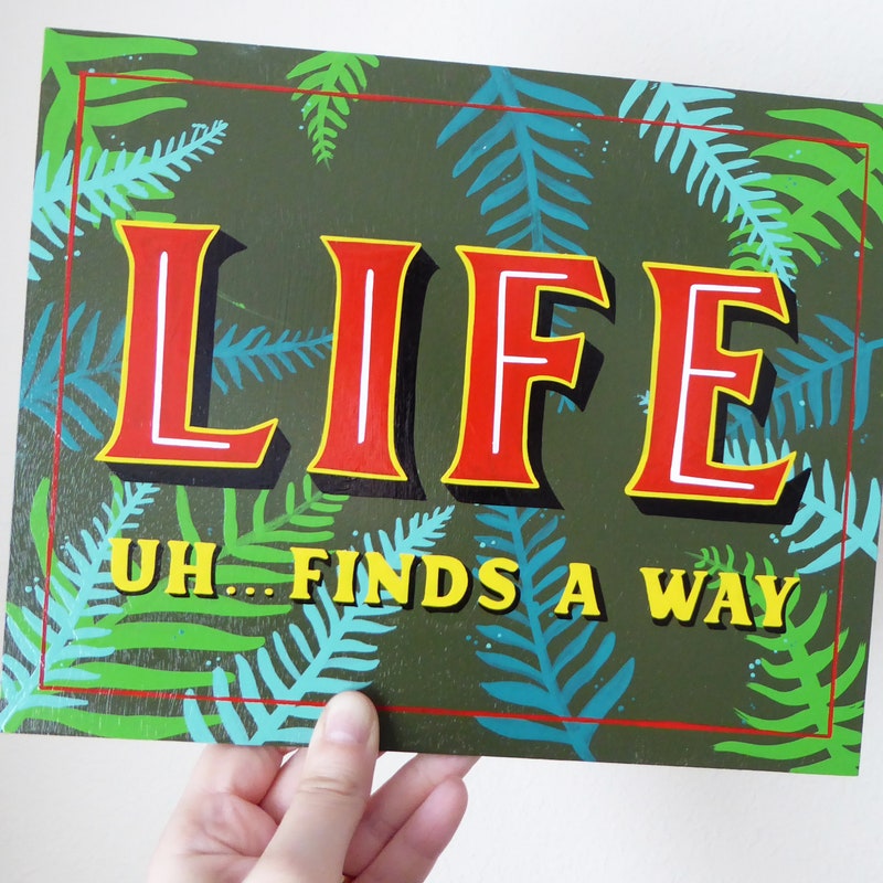 Life Uh Finds a Way - Etsy