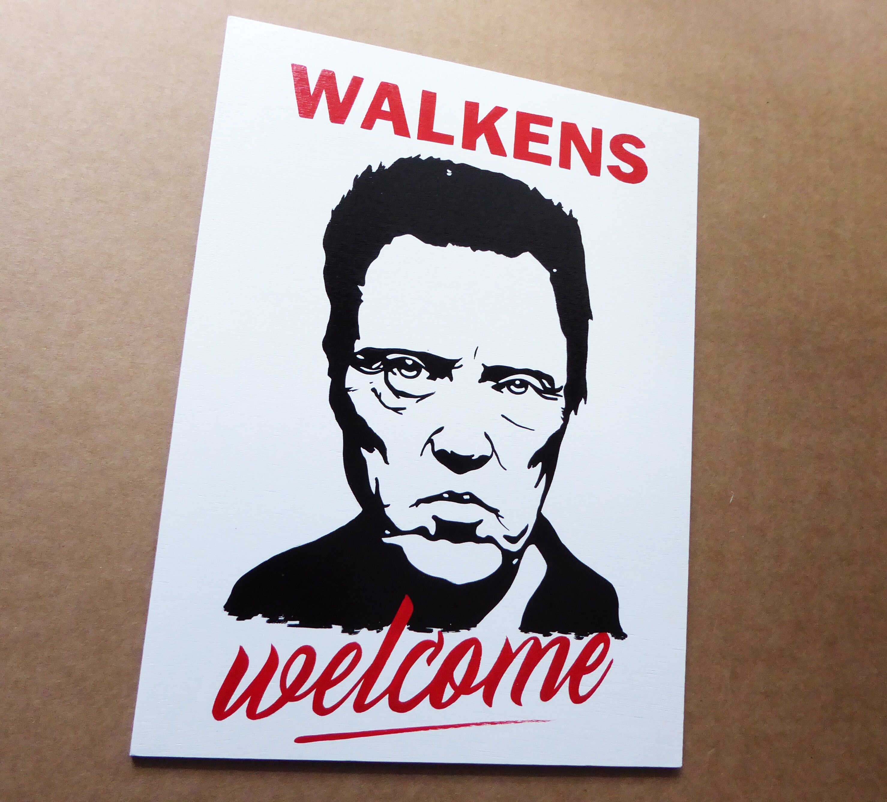 Walken Welcome Hand Painted Wooden Sign christopher Walken/tattoo/shop ...
