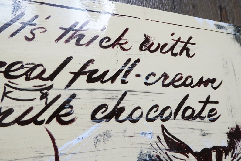 Vintage-inspired 'kit Kat' Chocolate Bar Advertising Sign - Hand ...