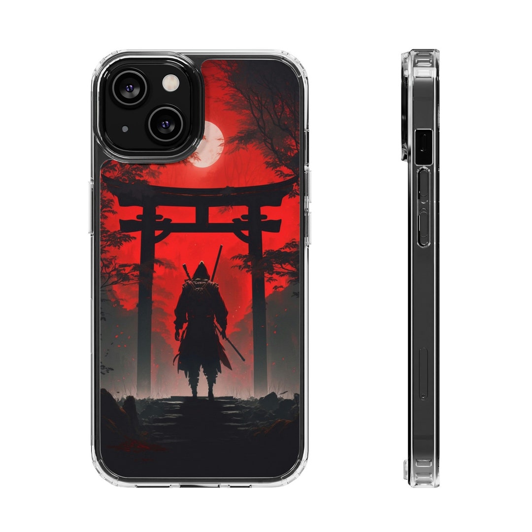 Samurai Blood Moon iPhone Case iPhone 14 iPhone 13 iPhone - Etsy