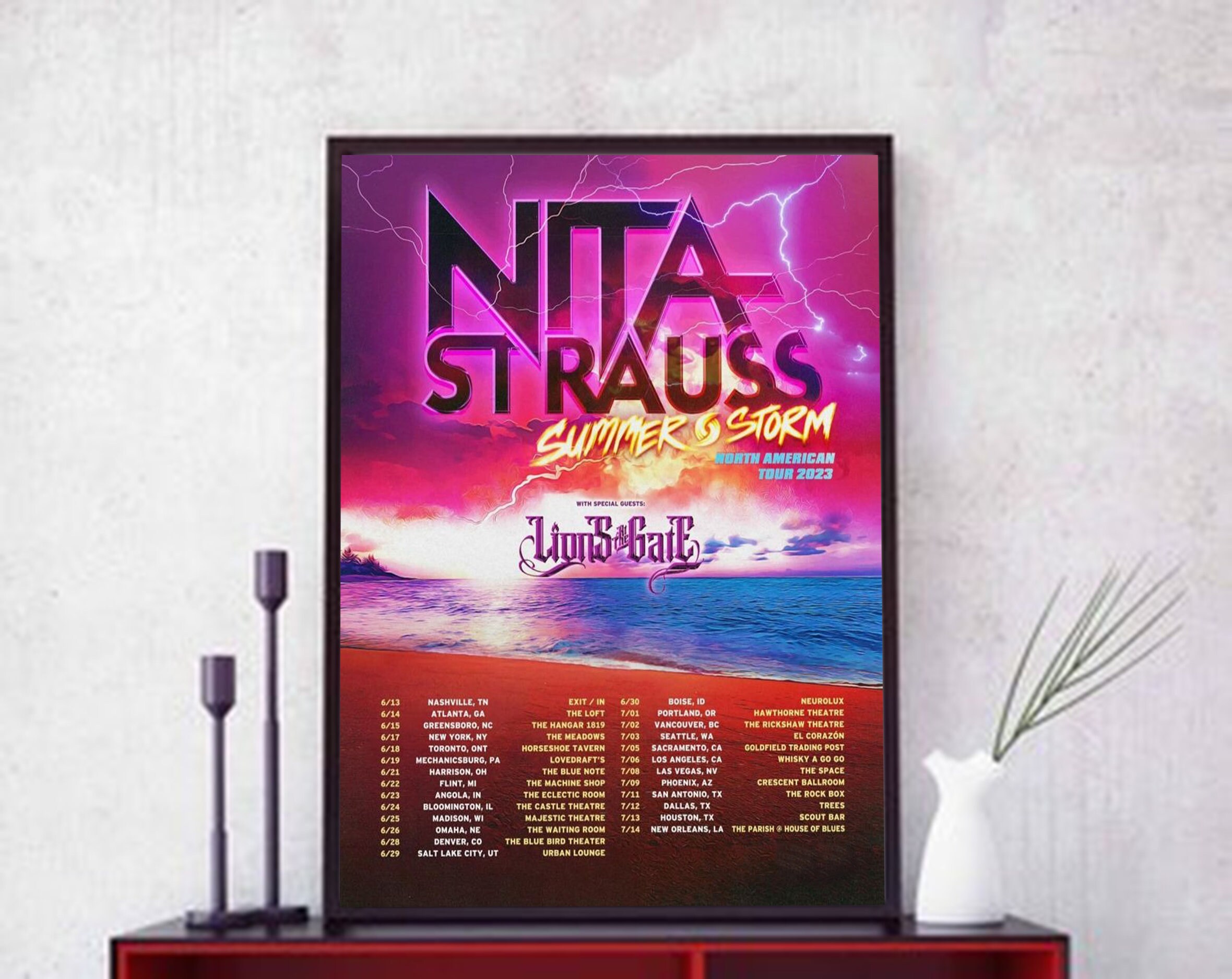 Nita Strauss Announces Summer Storm 2023 North American Tour Poster ...