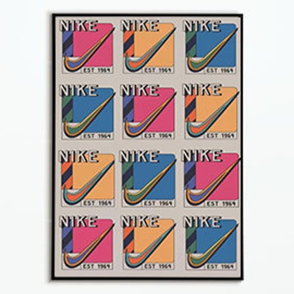Nike Poster Vintage - Etsy