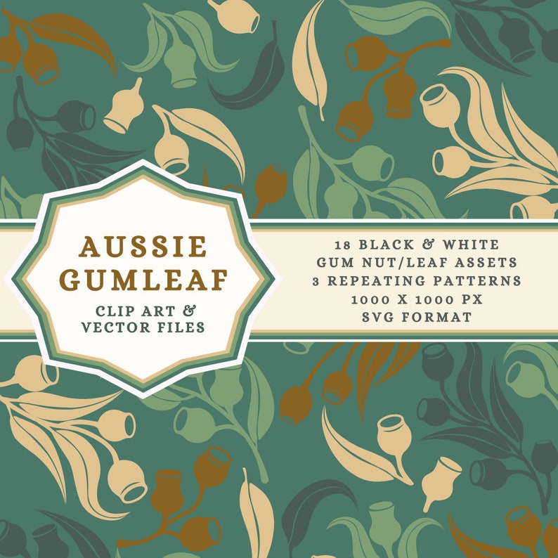 Aussie Gum Leaf Clipart & Vector Files - Etsy Australia