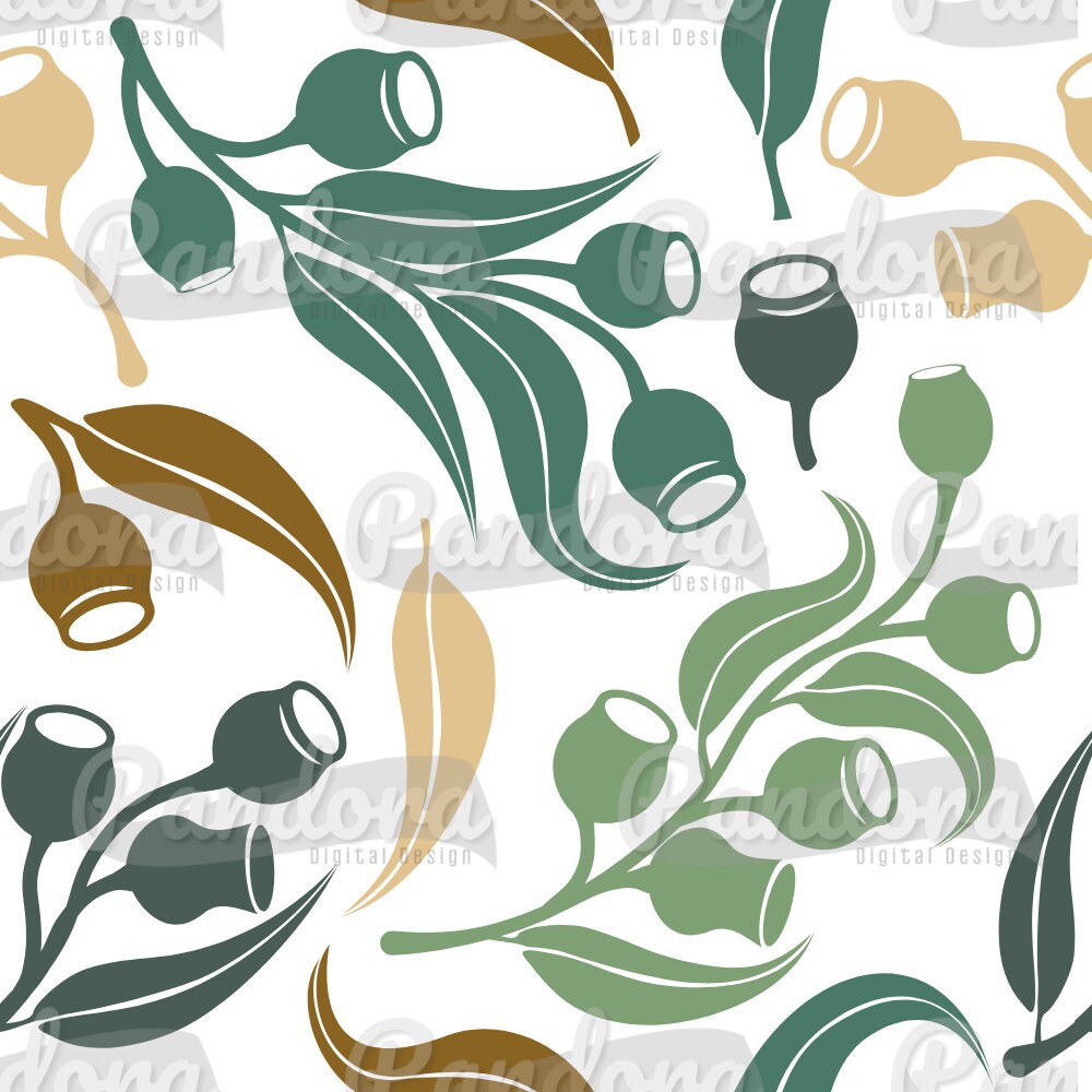 Aussie Gum Leaf Clipart & Vector Files - Etsy