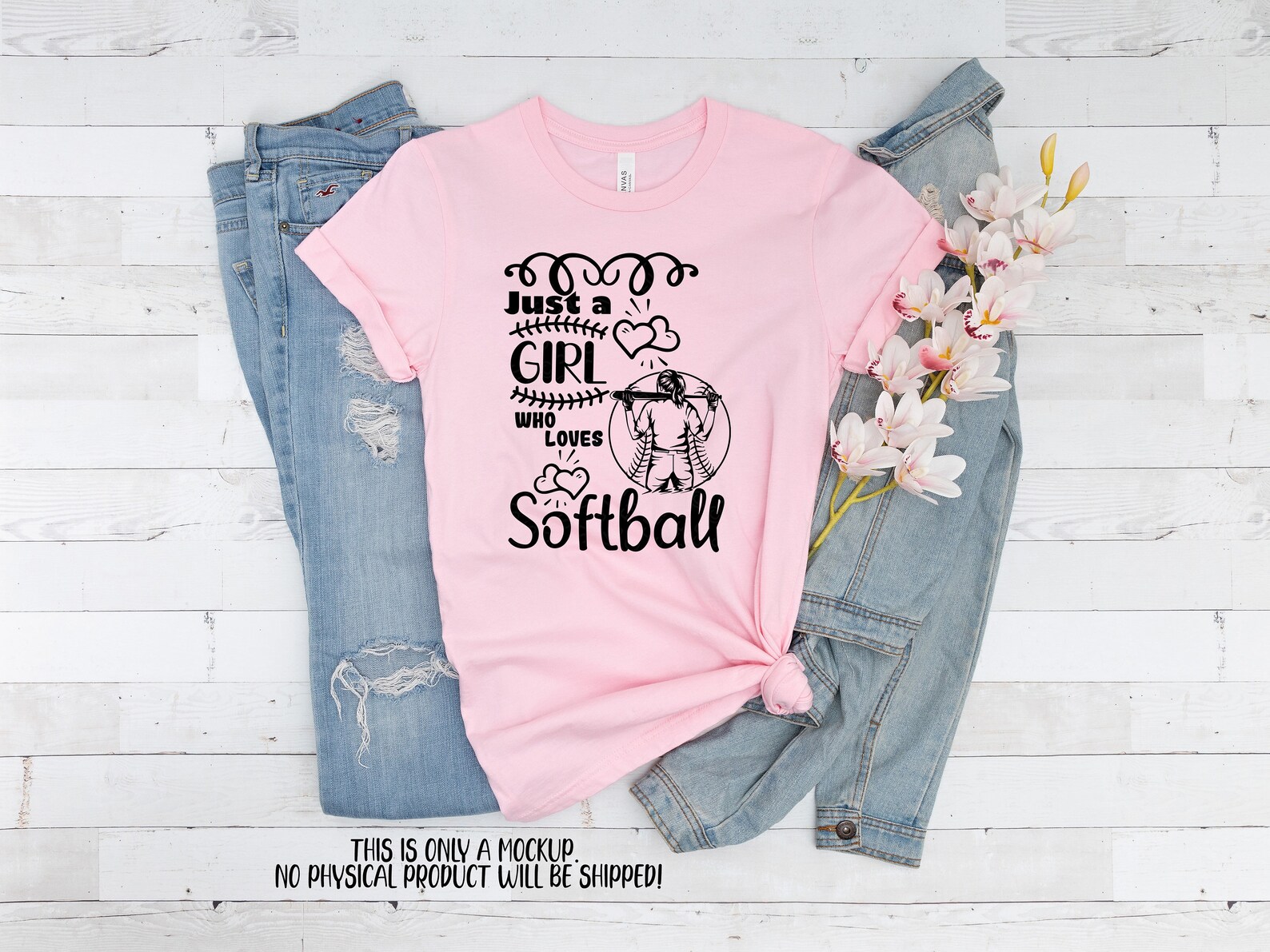 Just A Girl Who Loves Softball Softball Girl Svg Softball Fan