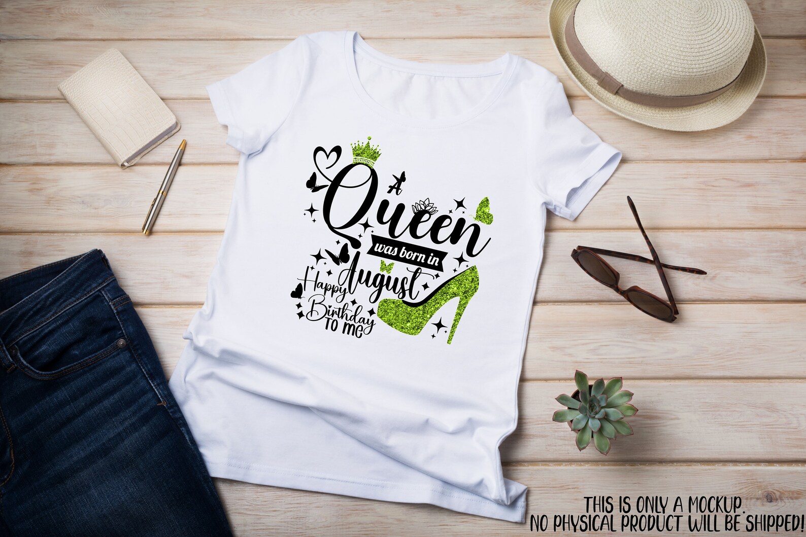 A Queen Was Born in August SVG | PNG, August Birthday Girl, Happy ...