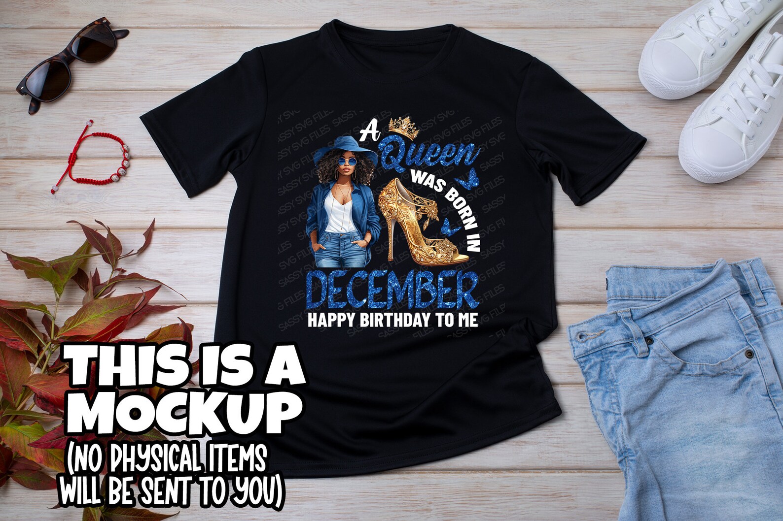 A Queen Was Born in December PNG, Black December Queen PNG, December ...