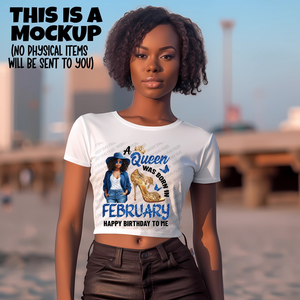 A Queen Was Born in February PNG, Black February Queen PNG, February ...