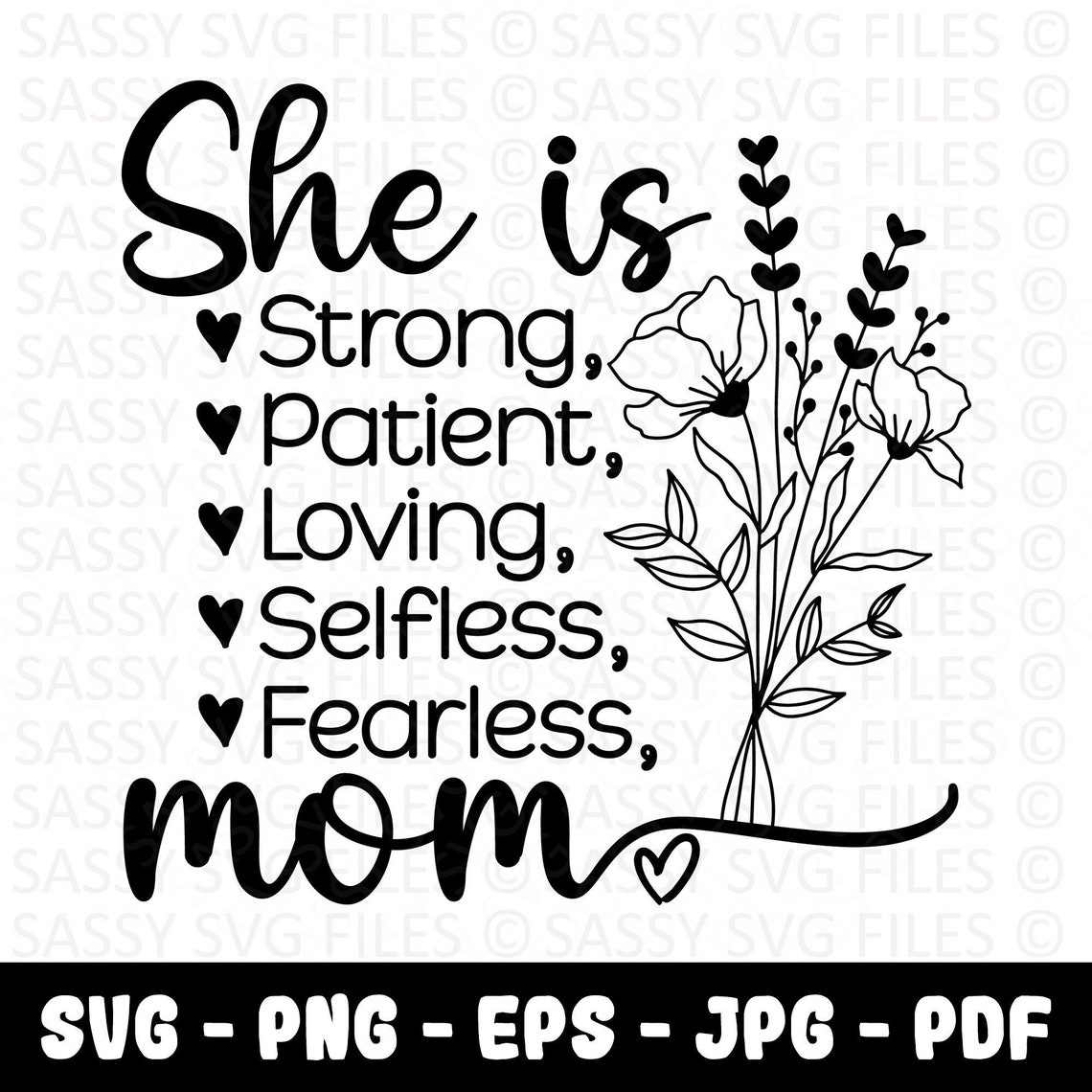 She is Mom SVG T-shirt Design Happy Mother's Day SVG - Etsy