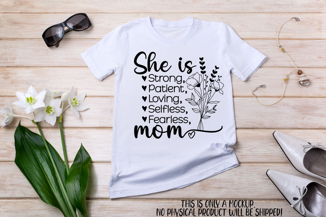 She is Mom SVG T-shirt Design Happy Mother's Day SVG - Etsy