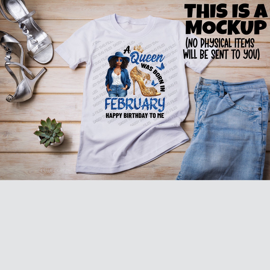 A Queen Was Born in February PNG, Black February Queen PNG, February ...