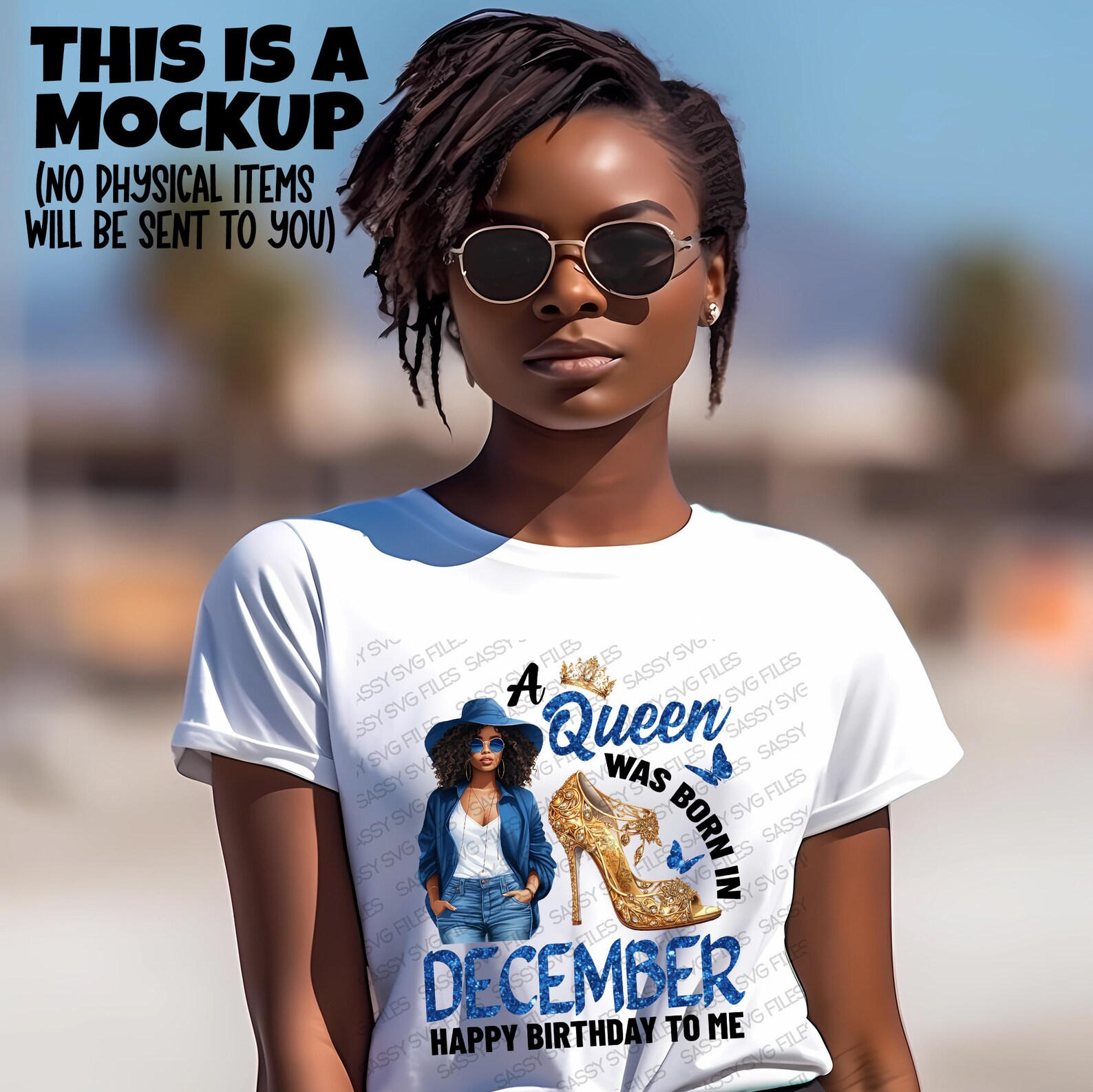 A Queen Was Born in December PNG, Black December Queen PNG, December ...
