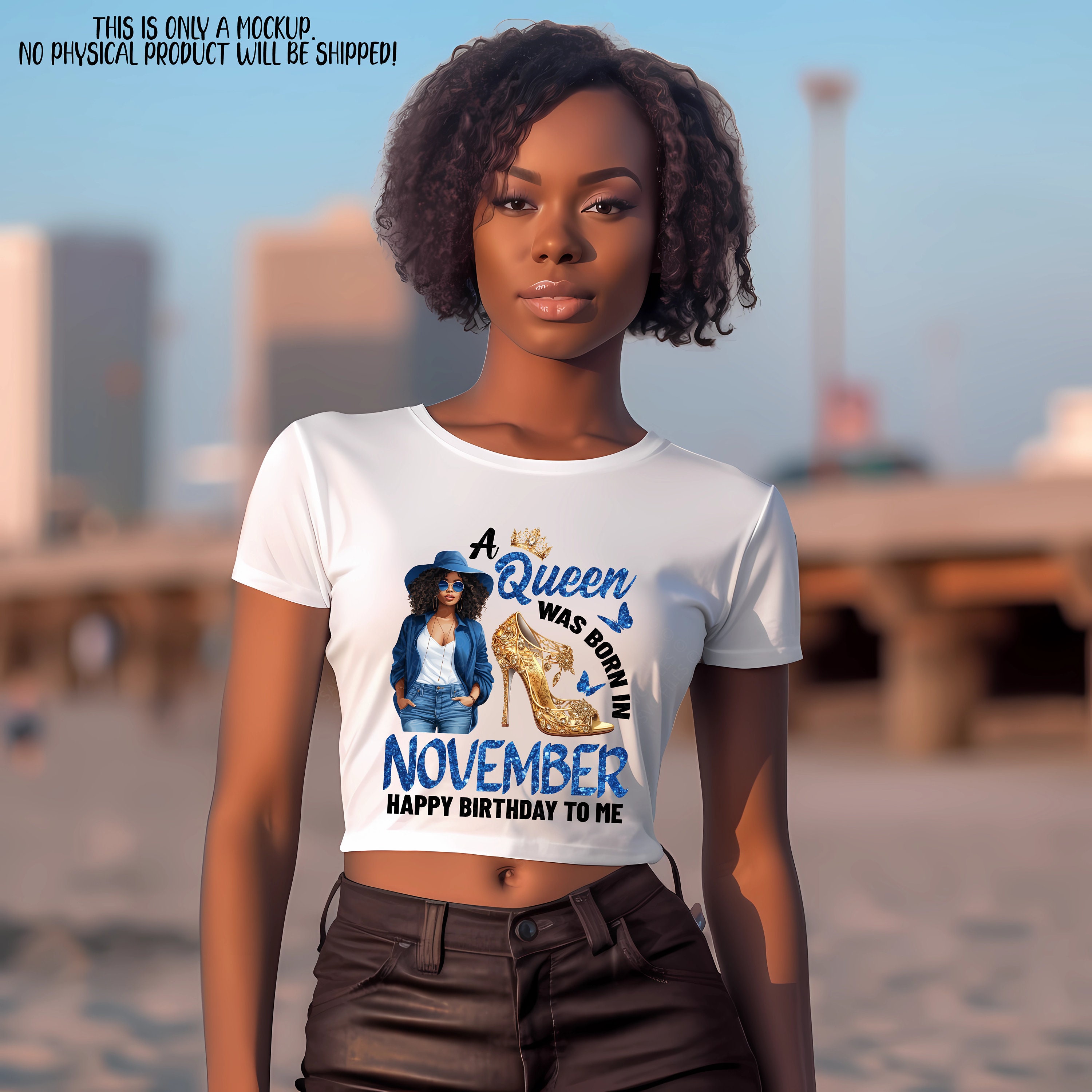 A Queen Was Born in November PNG, Black November Queen PNG, November ...