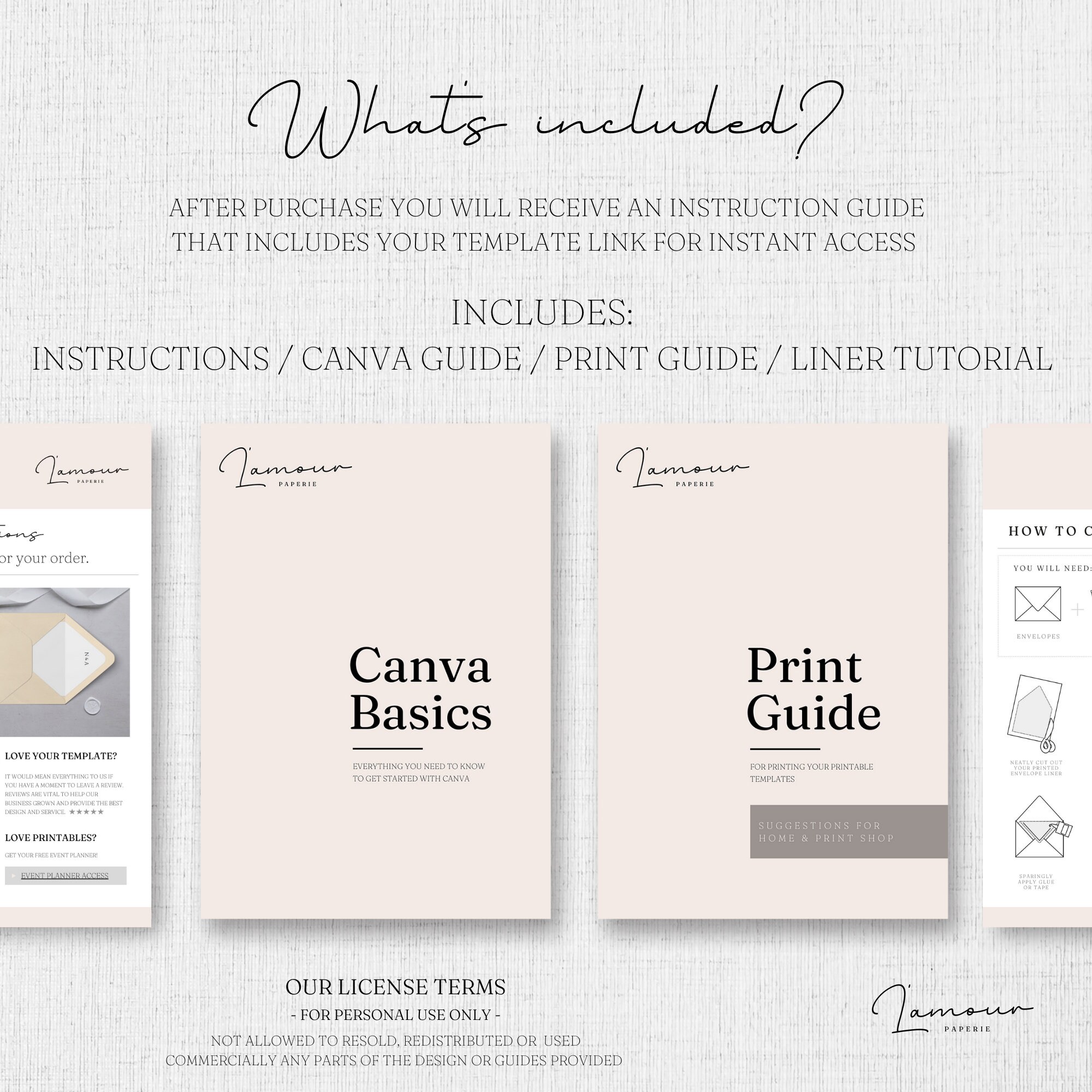 Minimalist Printable Envelope Liner, A7 Euro Flap and A7 Envelope Liner ...