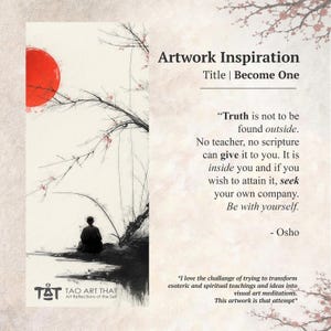 Become One - Zen Meditation Wall Art, Japanese Spiritual Art, Buddha ...