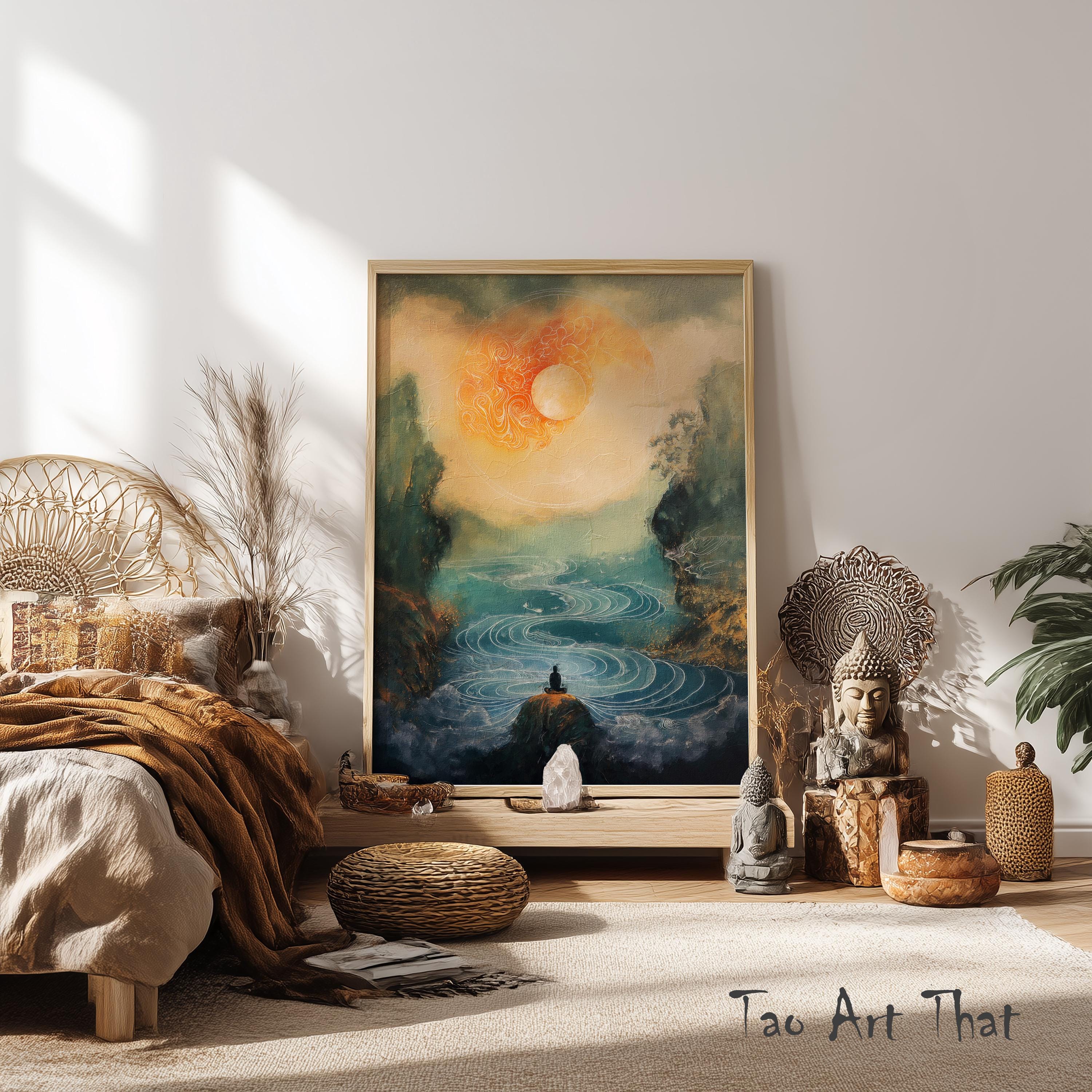 Yin Yang Zen Sun - Meditation Spiritual Flow Artwork, Chakra ...