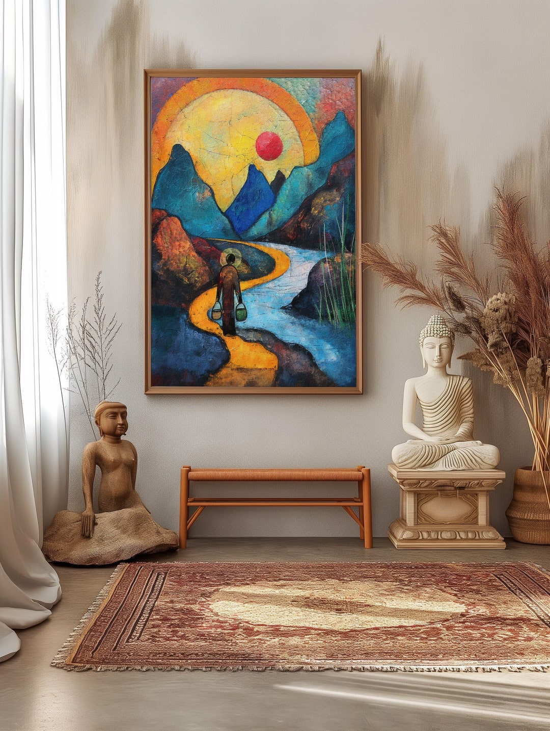 Chop Wood, Carry Water. Zen Proverb Art, Spiritual Zen Buddha Wall ...