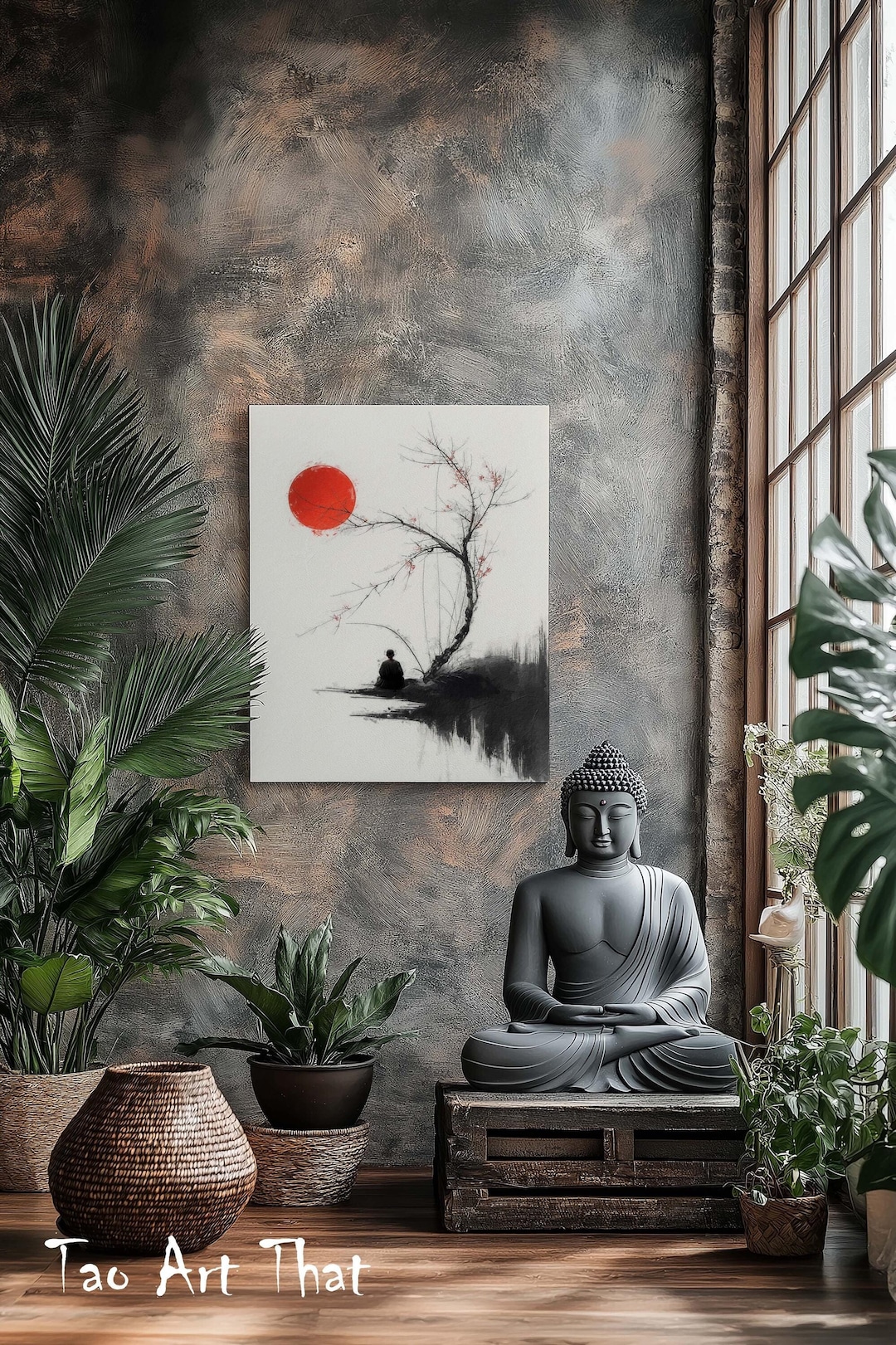Become One With Yourself - Zen Buddhist Art - Spiritual Painting Wall ...