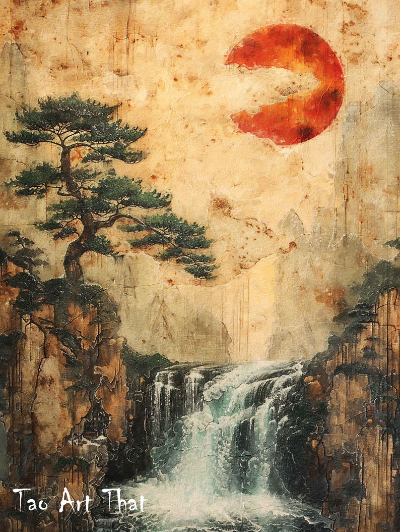 Ancient Zen Traditional Landscape Art Chinese Art Spiritual and Calming ...
