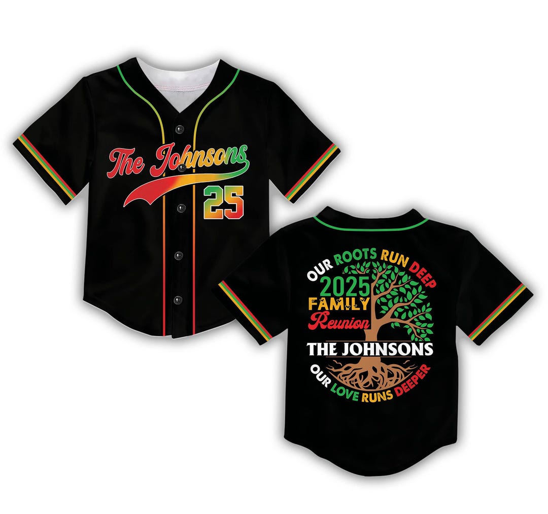 Custom Family Reunion Baseball Jersey, Personalized Name and Number ...