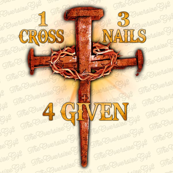 3 Nails Cross Svg - Etsy