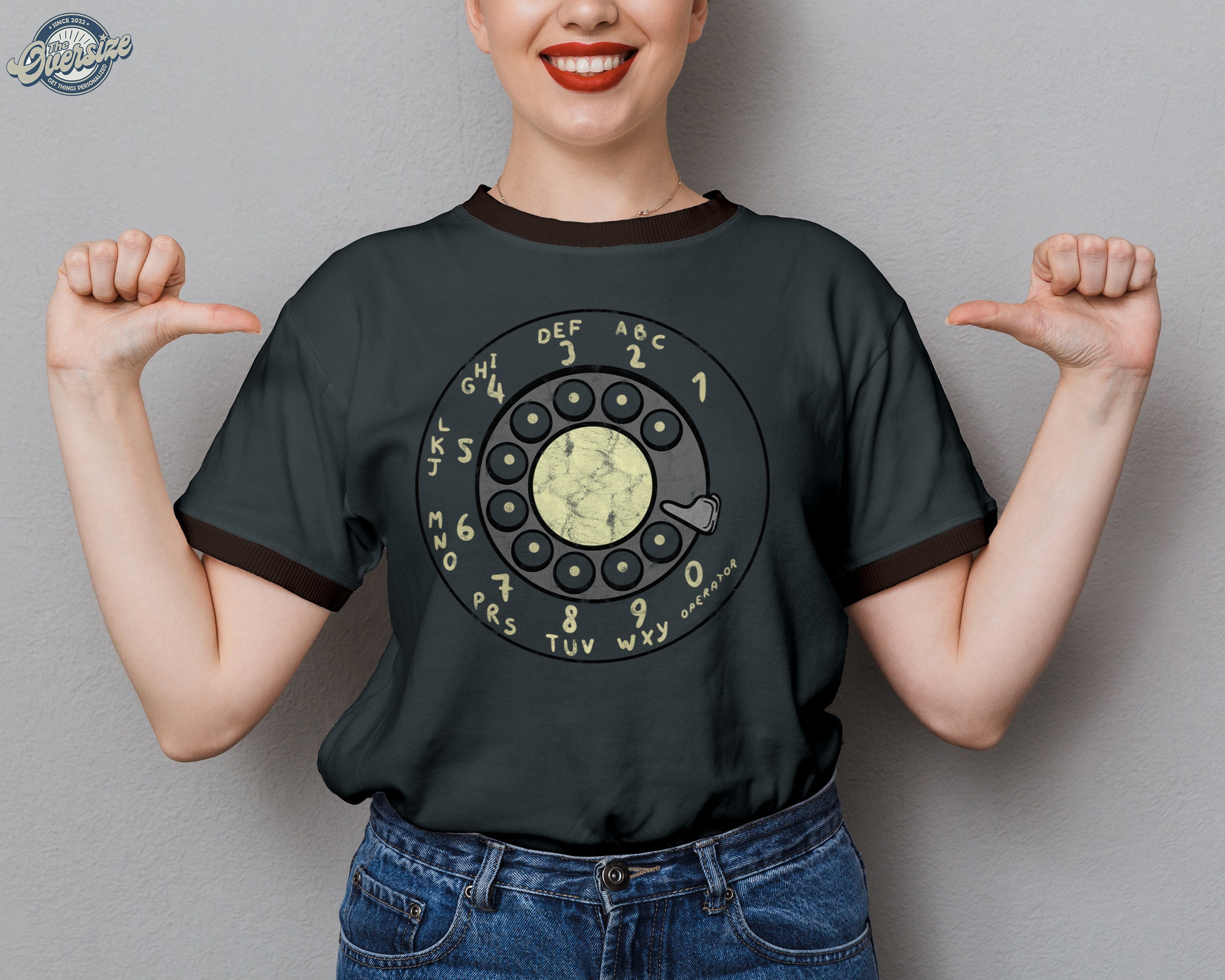 Rotary Dial Vintage Old Phones Numbers Ringer Tshirt - Etsy