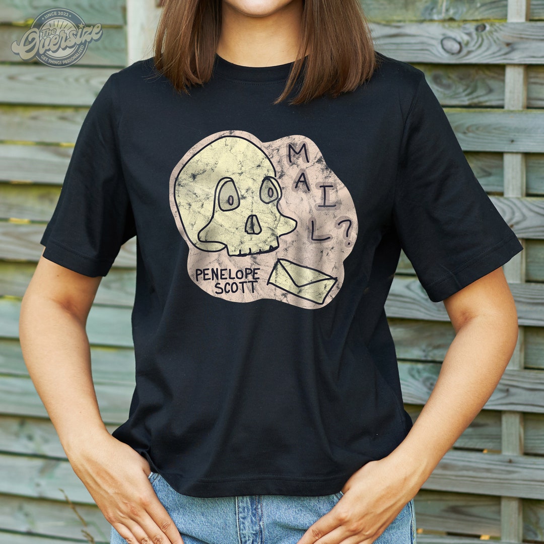 Skull Mail Penelope Scott Vintage Funny Skeleton T-shirt - Etsy