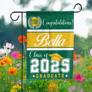 Custom Graduation Flag Class of 2025, Personalized Graduation Yard Sign ...
