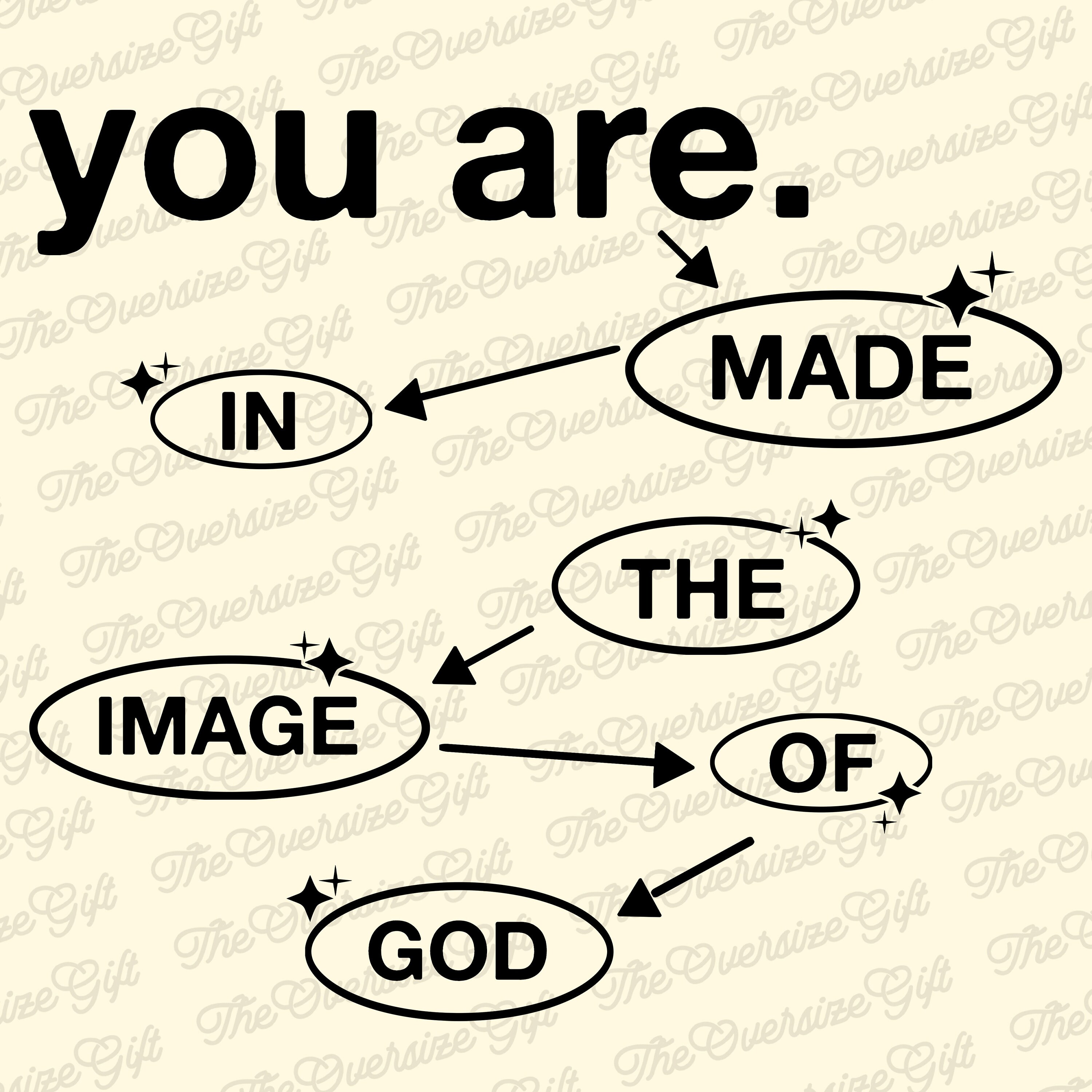 You Are Made in the Image of God Funny Saying, Jesus Made You Design ...
