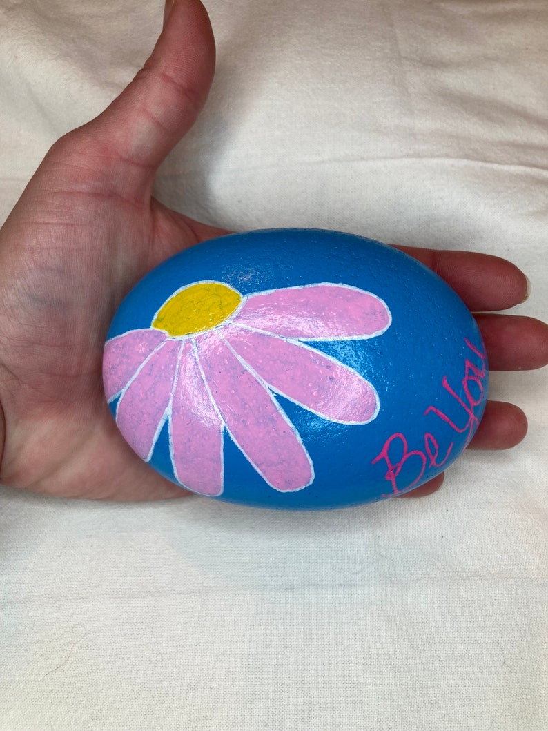 Colorful Stones Happy Rocks be You Easter Flower Spring Theme - Etsy