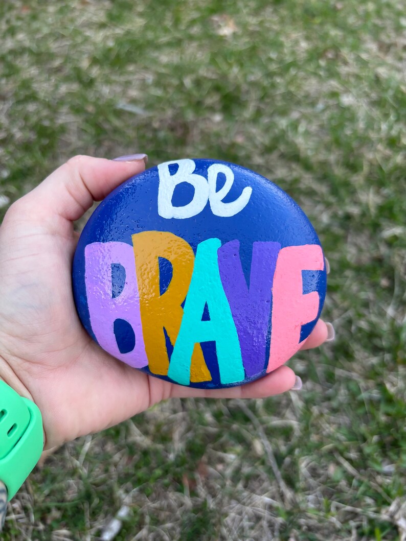 Hand-painted Kindness Rock: Colorful Inspirational Stone - You Are ...