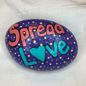 Hand Painted Inspirational Happy Kindness Rocks - Etsy