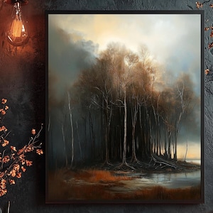 Moody Gothic Forest Print: Dark Nature Scene (digital Download) - Etsy