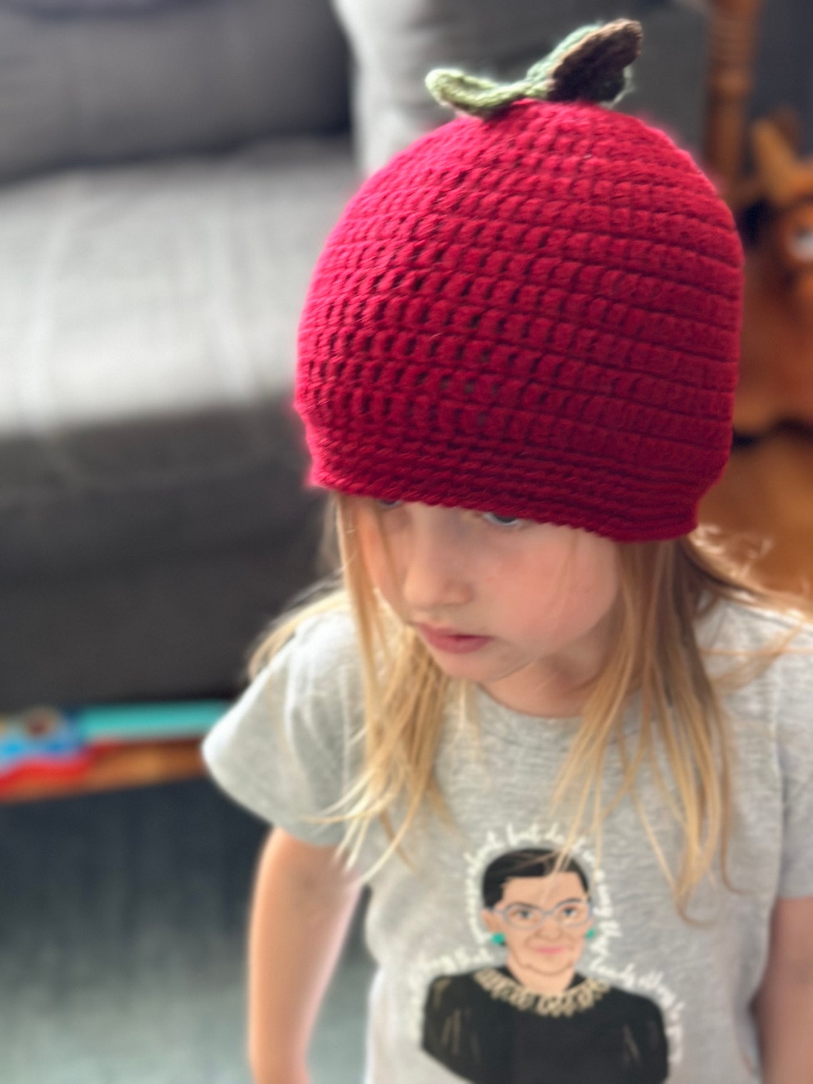 Apple Hat - Etsy