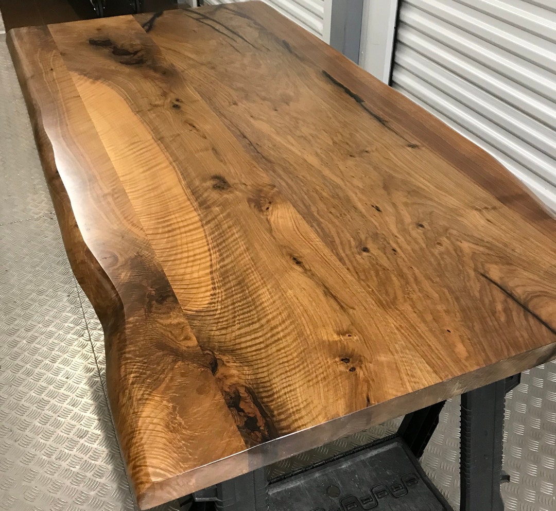 187x90cm Tabletop WALNUT Solidwood Live Edge40mm+ Thick Natural ...