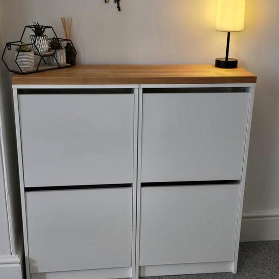 Ikea Bissa Schuhschrank obere Abdeckung Massivholz Buche 49cm x 28cm Etsy