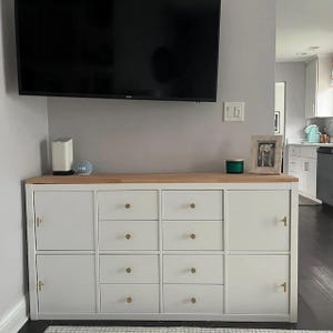Top Cover Panel as Island for Kallax 4 Cube Long | Solidwood Beech ...