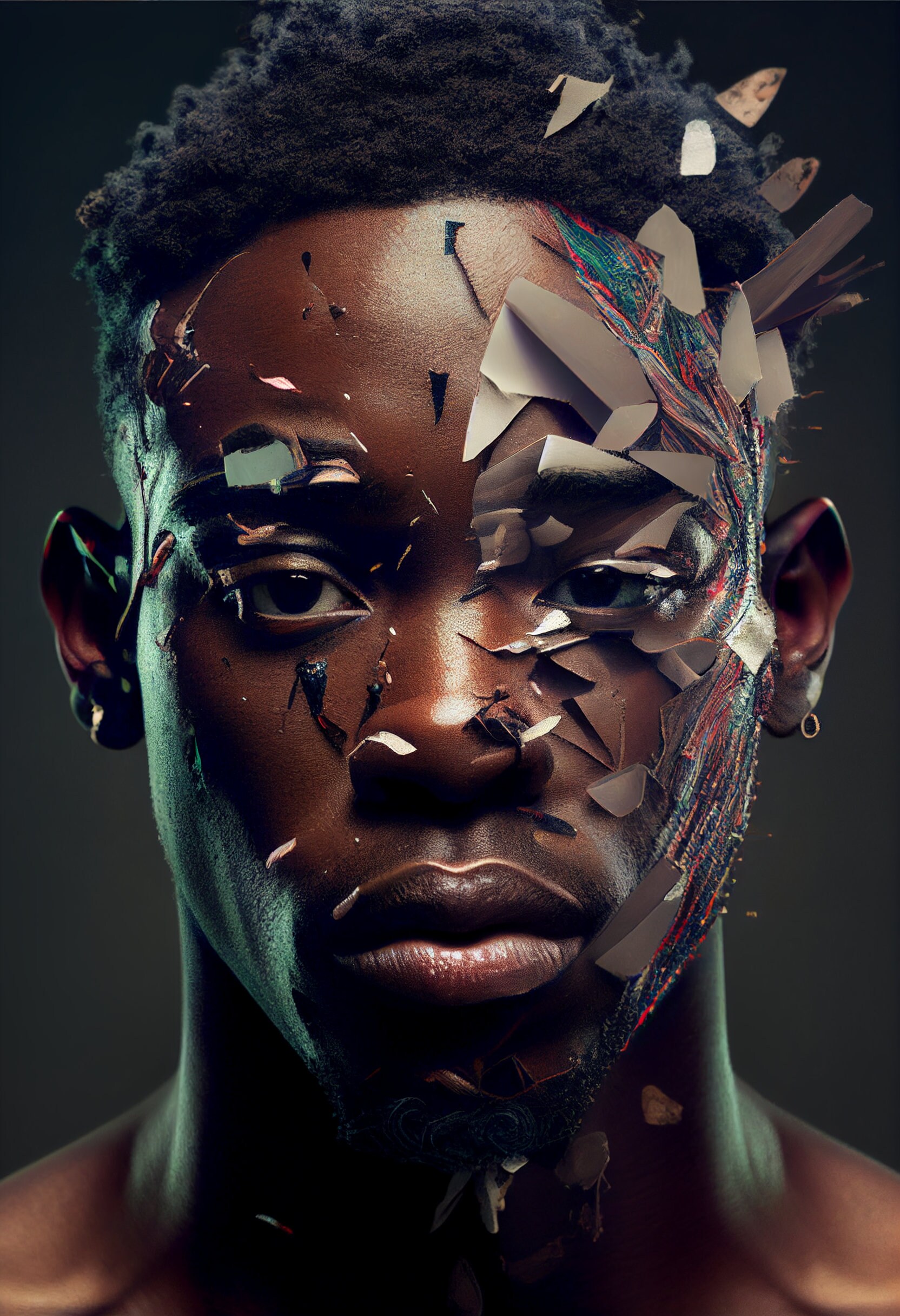 HIS BROKEN DREAMS African Art Digital Download Afro Woman Tshirt Design ...