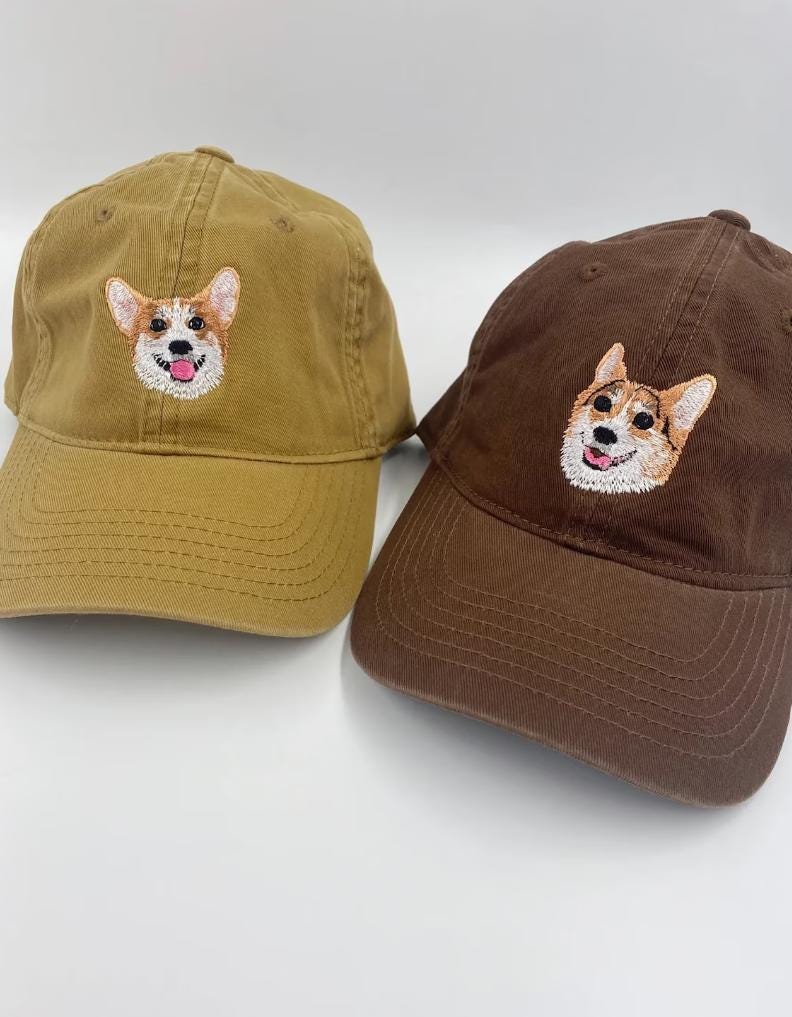 Custom EMBROIDERED Pet Hat Custom Embroidered Pet Cat Dog Hat ...