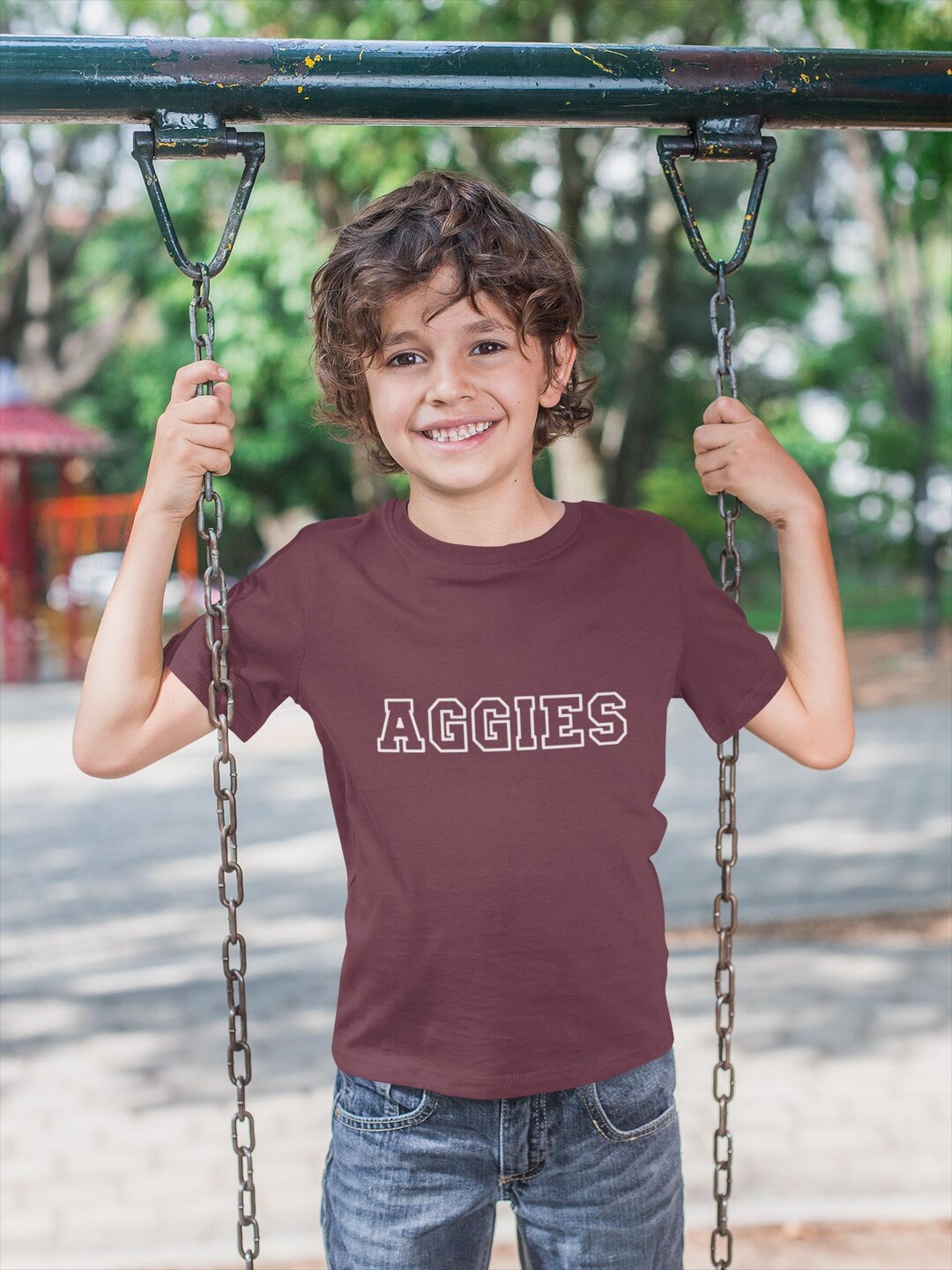 Aggies Kids Cotton Tee: School Spirit Youth T-shirt - Etsy