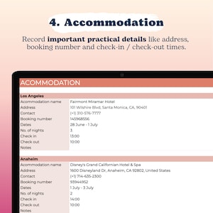 Instant Download Digital Travel Holiday Planner | Google Sheets & Excel - Etsy