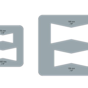 Bow Tie Joint Router Jig Templates - 4 Sizes - DXF & Lightburn Files ...