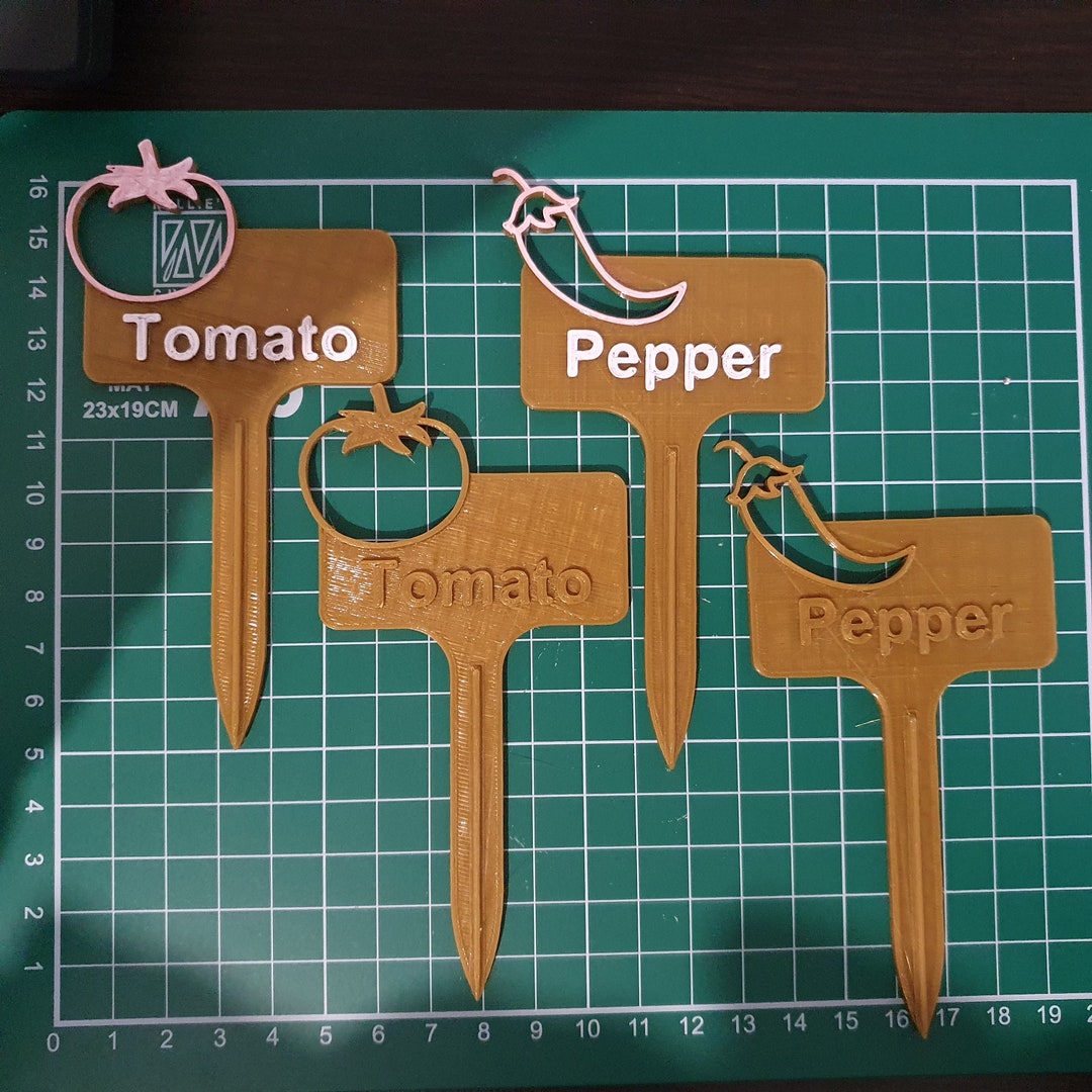 Plant Labels Pack, Plant Tags, Plant Markers 17 STL Files for 3D ...