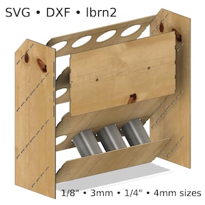 Laser Cut Spray Can Holder Rack - Digital Download for 3mm, 4mm, 1/8 ...