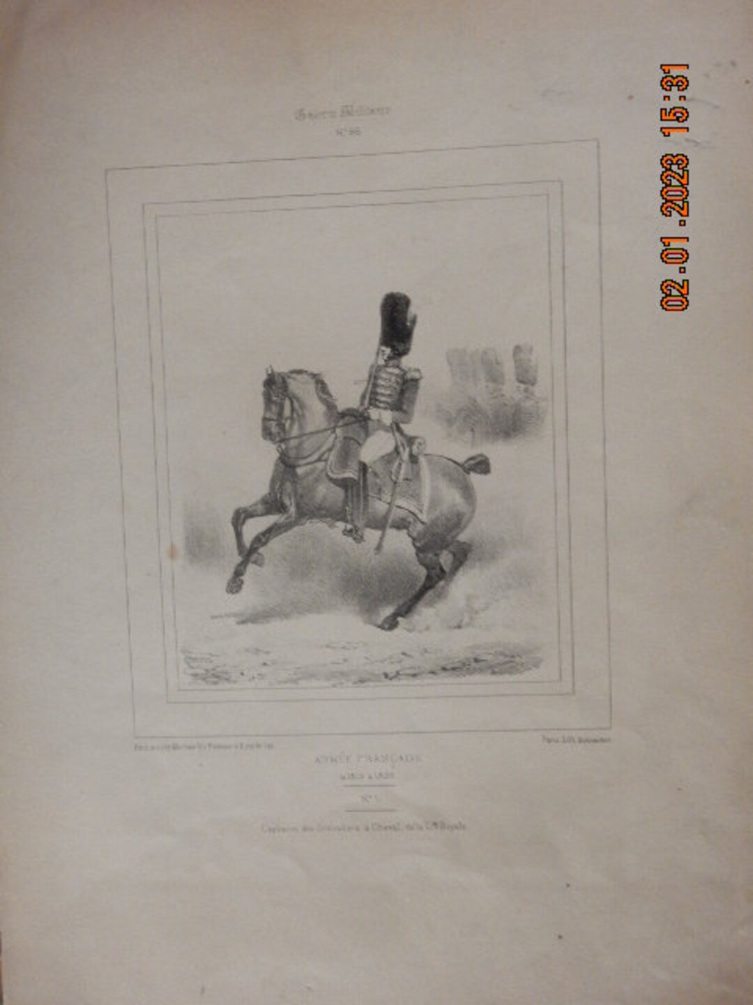 Antique French Prints 8 Sold Together Mostly Military With One Color ...