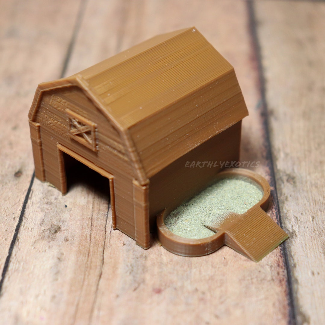 Dairy Cow Isopod Barn Hide, Barn Isopod Feeding Trough, Roly Poly Bin ...