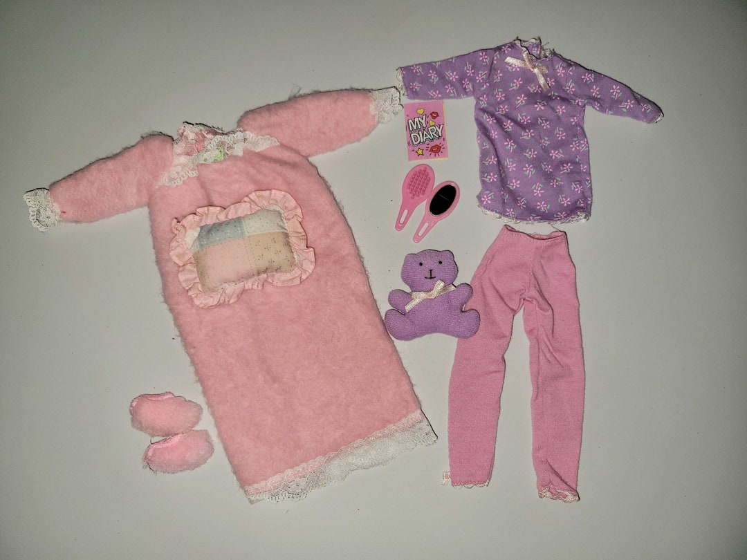 Vintage 1990's Mattel Barbie Pajama Sets - Etsy