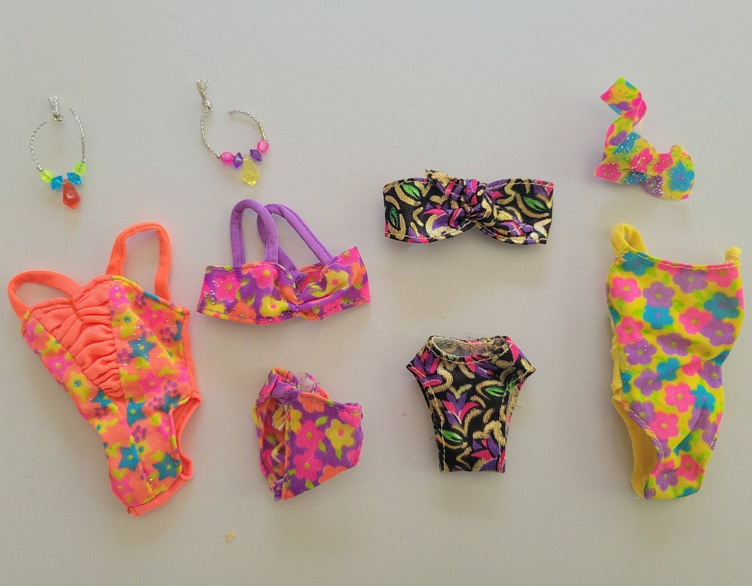 Vintage 90's Mattel Barbie 'bathing Suits' - Lot of 4 Outfits - - Etsy
