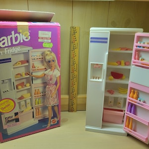 Vintage 1992 Mattel Barbie 'fun Fridge' COMPLETE Set - Etsy